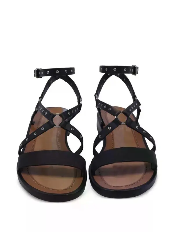 Valentino Garavani Gladiator Eyelet Leather Sandals
