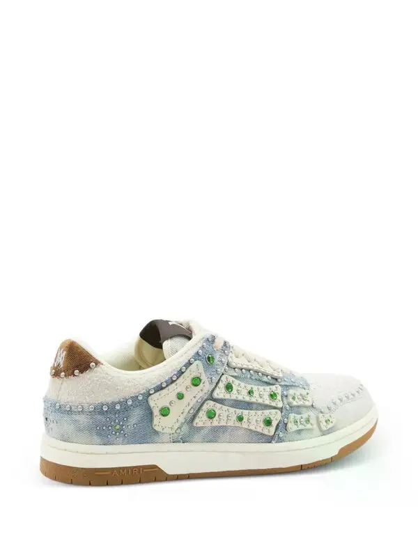Amiri Stud-embellished Sneakers - Blue