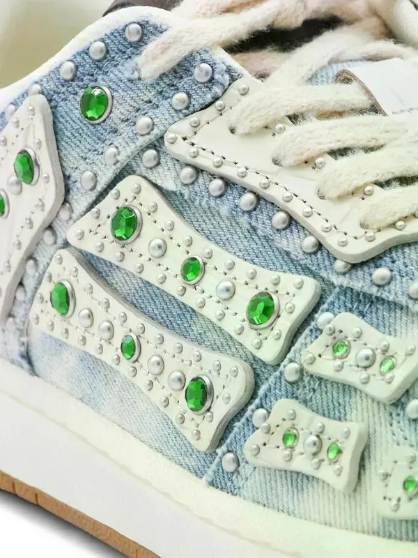 Amiri Stud-embellished Sneakers - Blue