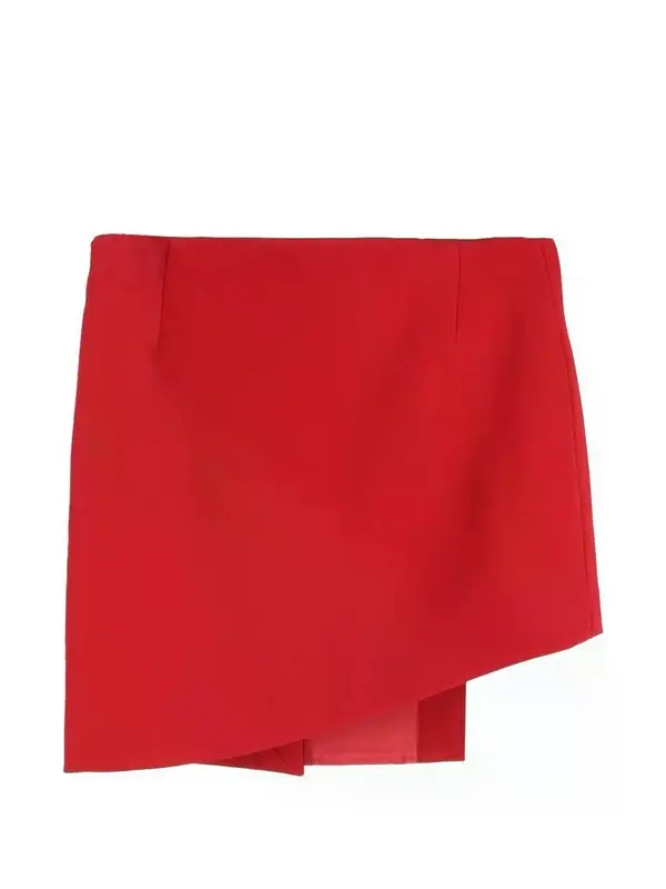 Versace Asymmetric Button Mini Skirt