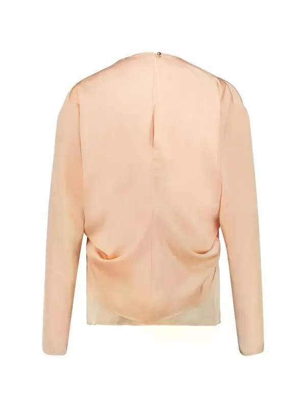 Rabanne Satin Long-sleeve Blouse