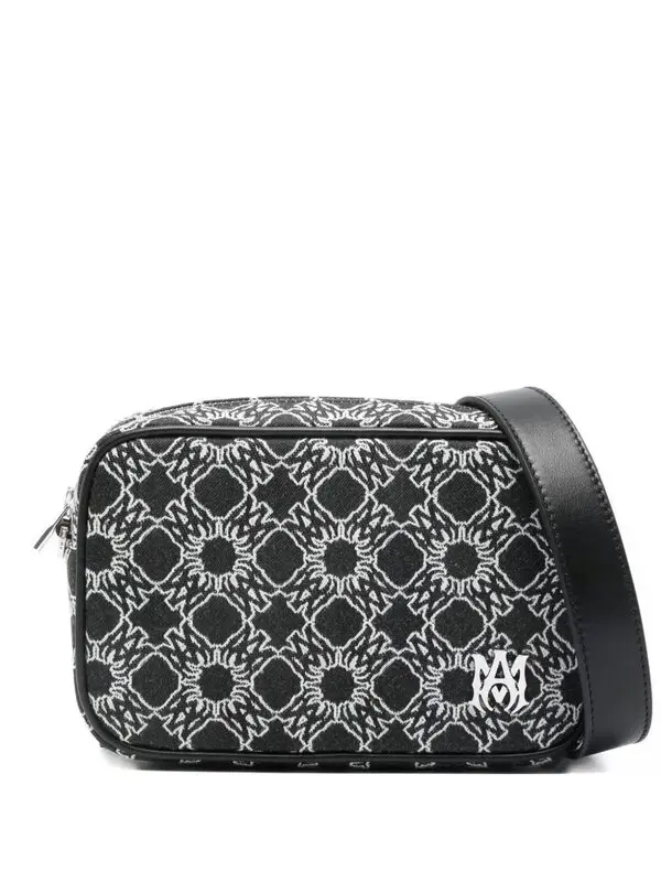 Amiri Patterned Shoulder Bag - Black