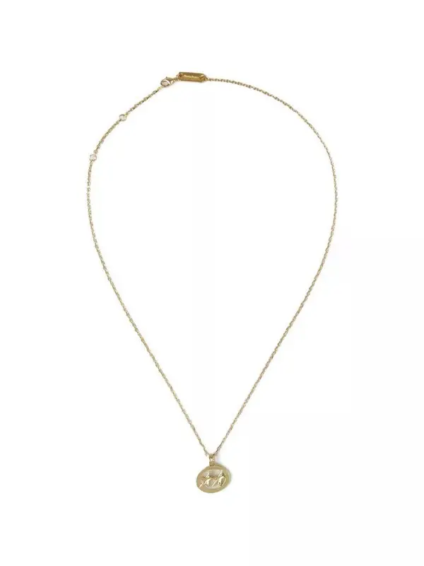 TWOJEYS Oval Charm Necklace - Gold