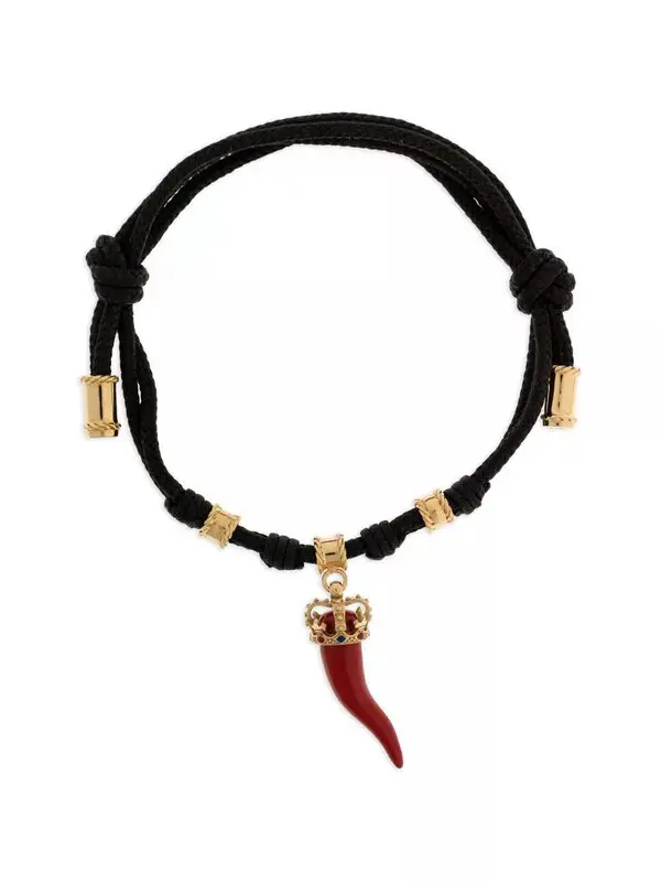 Dolce & Gabbana Good Luck Charm Bracelet - Black