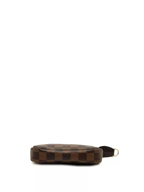 LOUIS VUITTON 2008 Damier Ebene Mini Pochette Accessoires Handbag - Brown