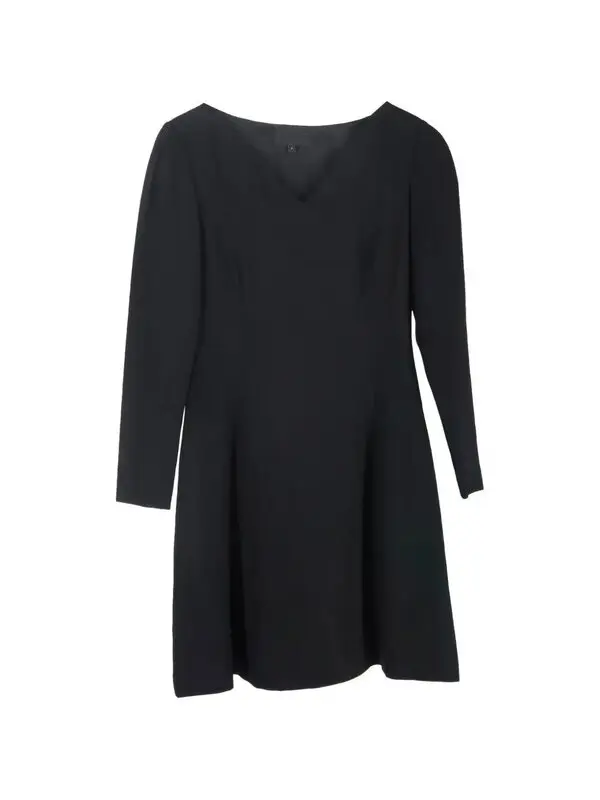 Theory Crepe V-neck Mini Dress