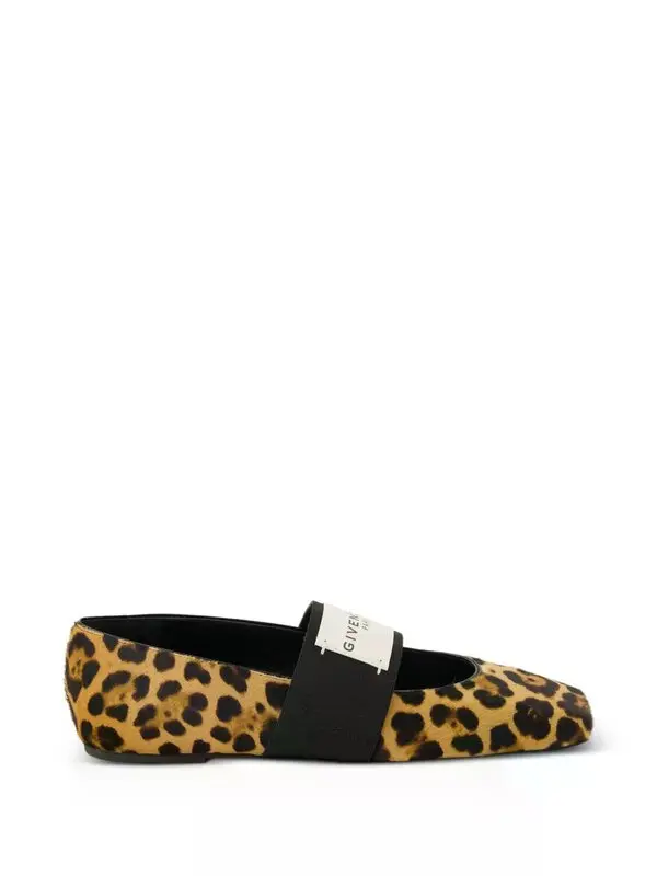 Givenchy Leopard Ballet Flats - Brown
