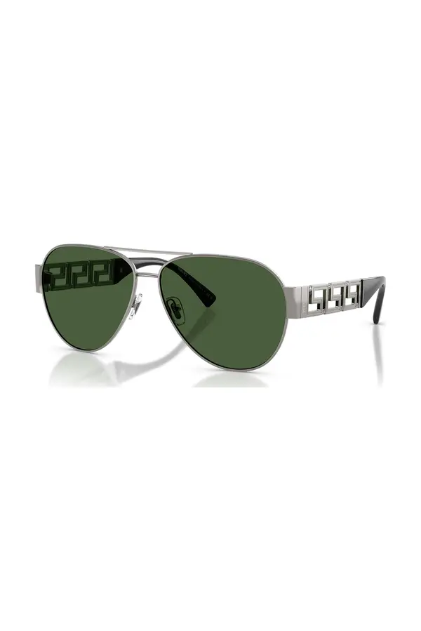 Versace Full Rim Aviator Sunglasses - Green
