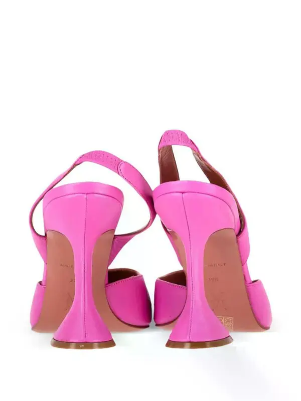 Amina Muaddi Holli Flared-heel Sandals