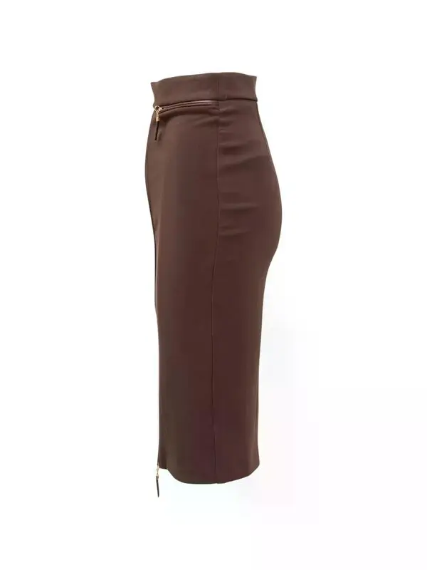 Elisabetta Franchi Pencil Skirt With Zip Detail