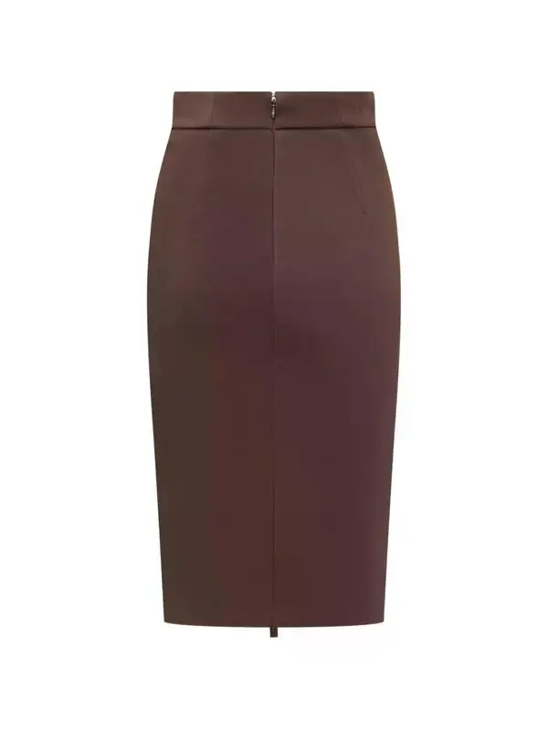 Elisabetta Franchi Pencil Skirt With Zip Detail