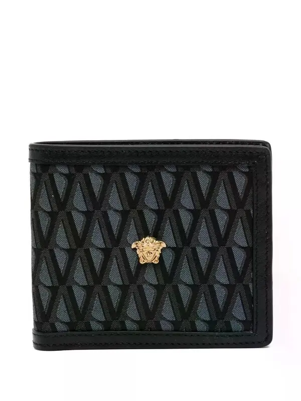 Versace Logo Wallet - Black