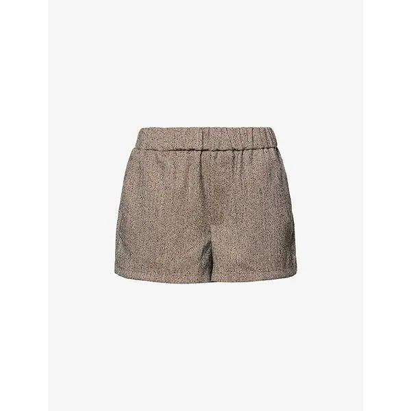 Dissh Frankie Tweed Shorts - Choc