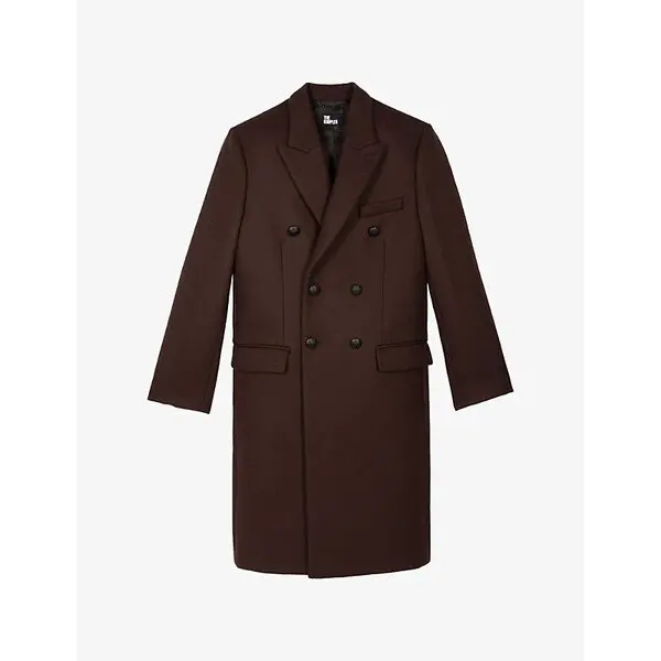 The Kooples Peak-lapel Double-breasted Wool Coat