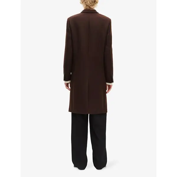 The Kooples Peak-lapel Double-breasted Wool Coat