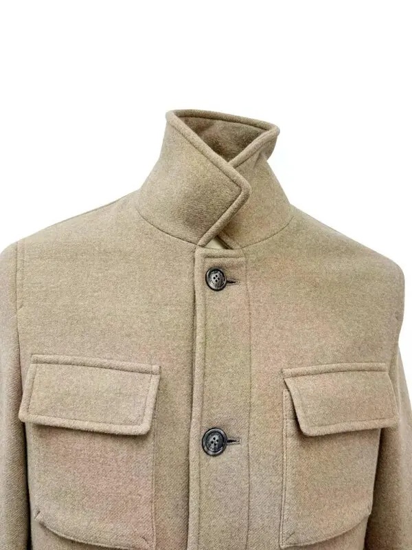 Brunello Cucinelli Flap-pockets Wool Coat