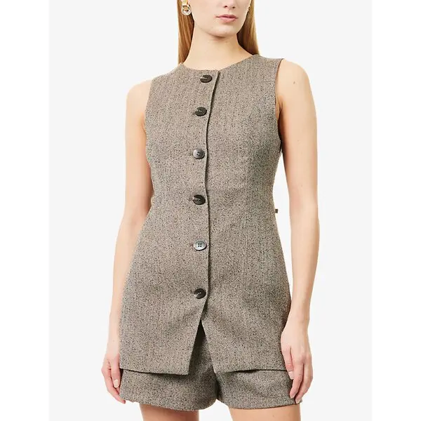 Dissh Tweed Tunic Vest