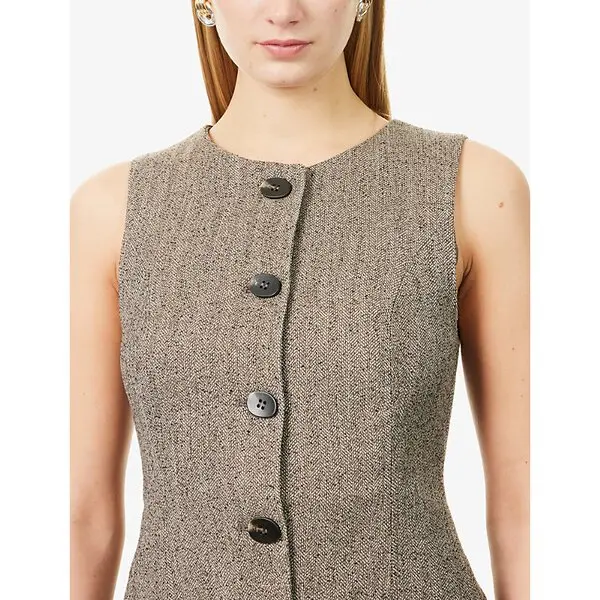 Dissh Tweed Tunic Vest