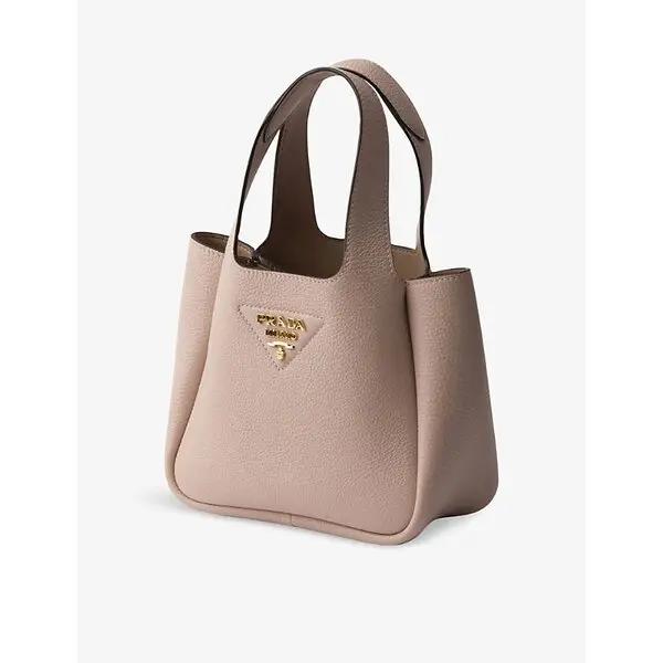 Prada Logo-plaque Mini Leather Shoulder Bag