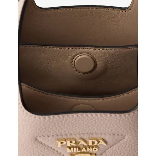 Prada Logo-plaque Mini Leather Shoulder Bag