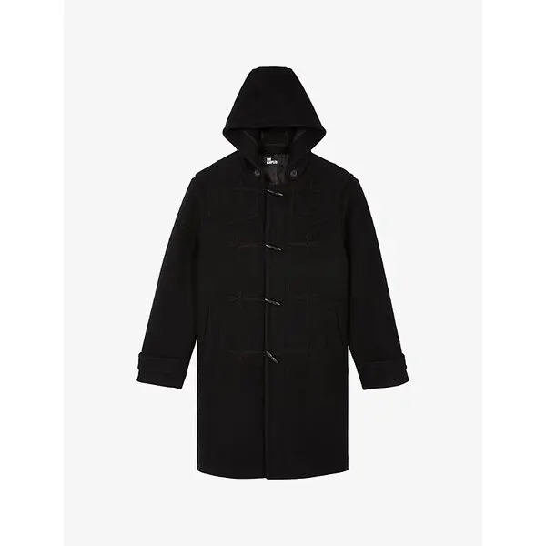 The Kooples Hooded Wool-blend Regular-fit Coat