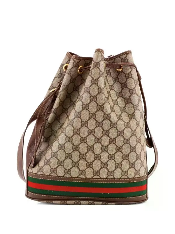 Gucci Ophidia Gg Coated Canvas Medium Bucket Bag