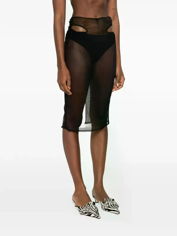 COWBOYS OF HABIT Cut-out Midi Skirt