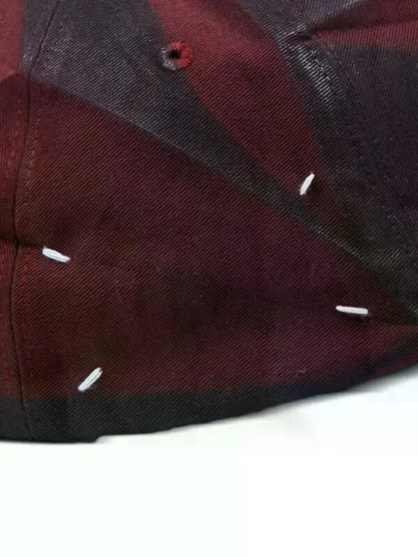 MAISON MARGIELA Stitching-detail Baseball Hat - Red
