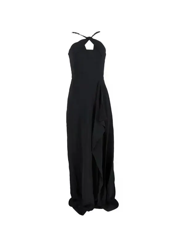 Roland Mouret Embellished-strap Maxi Dress