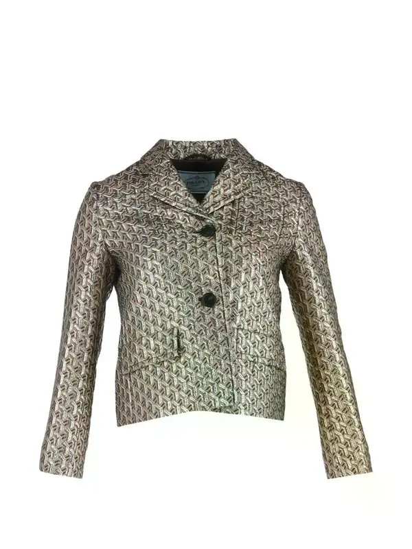 Prada Single-breasted Geometric Blazer