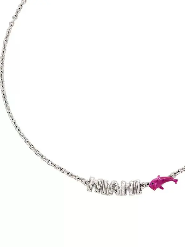 Marc Jacobs Balloon-lettering Dolphin Necklace