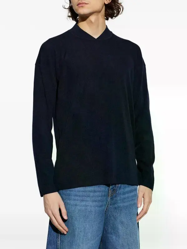 Giorgio Armani V-neck Sweater - Blue