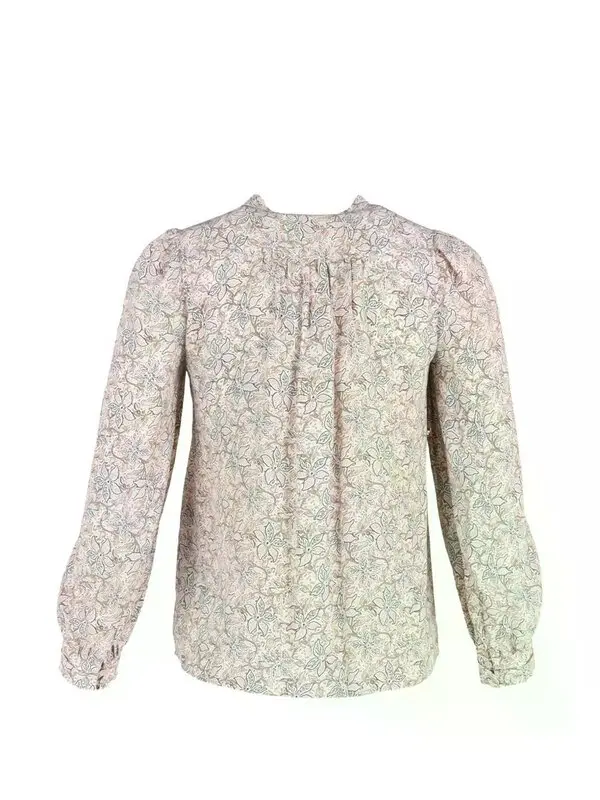 Vanessa Bruno Floral-print Silk Blouse