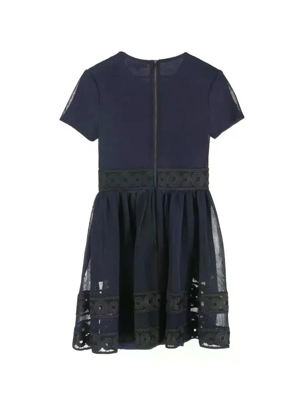 Maje Lace-trimmed Mini Dress