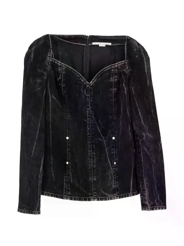 Stella McCartney Denim Studded Blouse