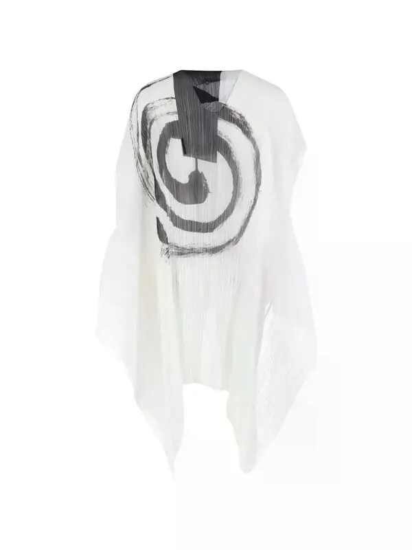 Issey Miyake Printed Cape