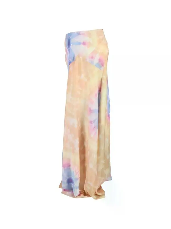 Rabanne Maxi Tie-dye Skirt