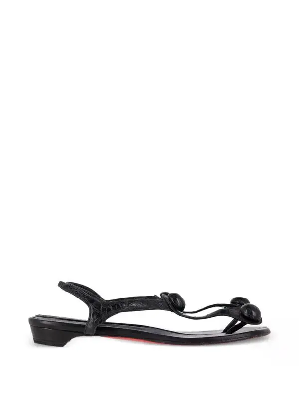 CHRISTIAN LOUBOUTIN Thong Ankle-strap Sandals