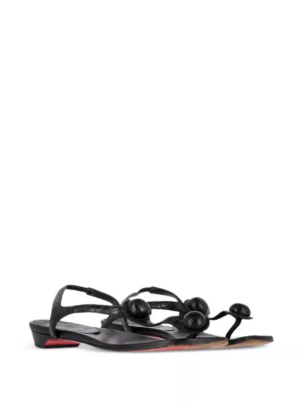 CHRISTIAN LOUBOUTIN Thong Ankle-strap Sandals