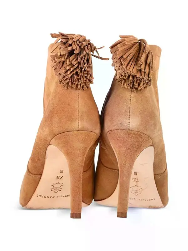 LOEFFLER RANDALL Tassel-trim High-heel Ankle Boots