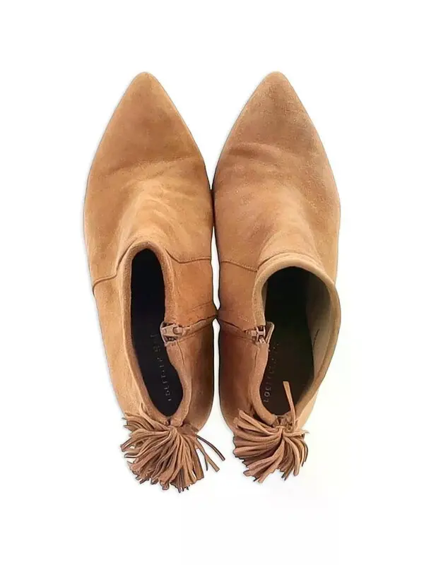LOEFFLER RANDALL Tassel-trim High-heel Ankle Boots