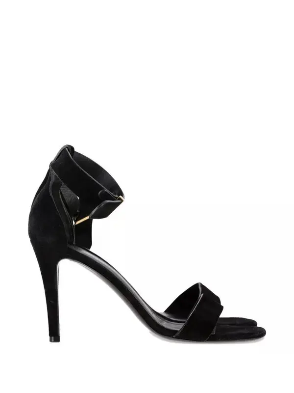 Celine Ankle-strap Suede Heels