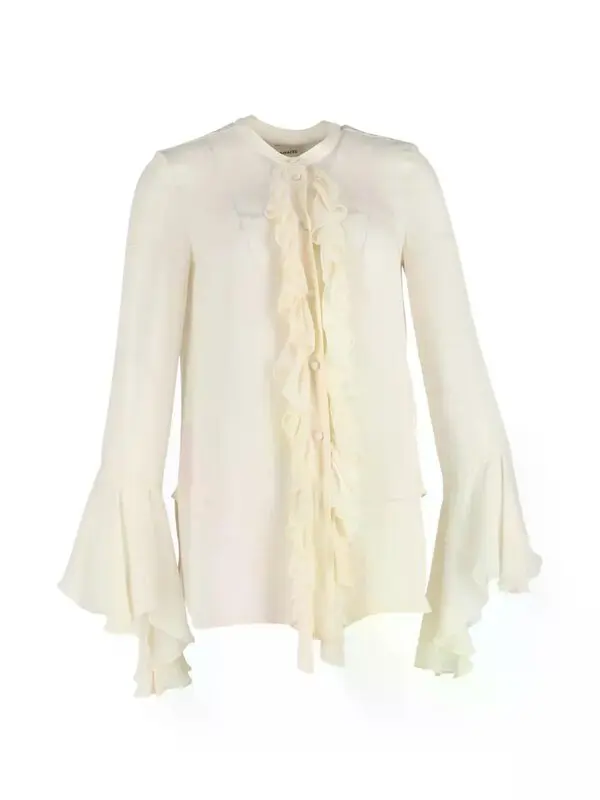 Khaite Ruffled Silk Shirt