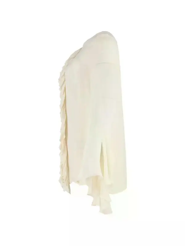 Khaite Ruffled Silk Shirt