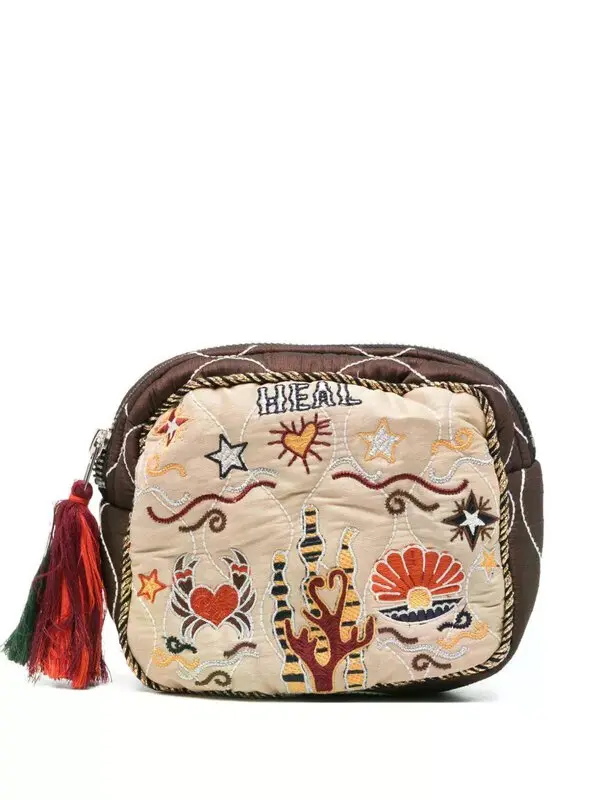 MONOKI Embroidered Tassel Pouch