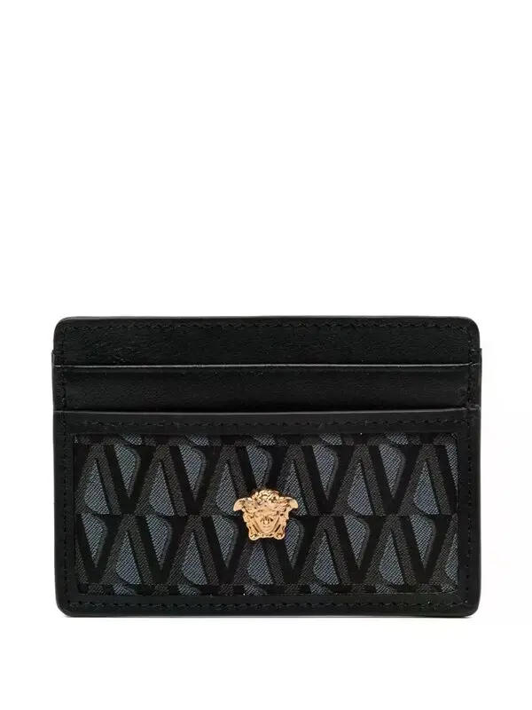 Versace Logo Cardholder - Black