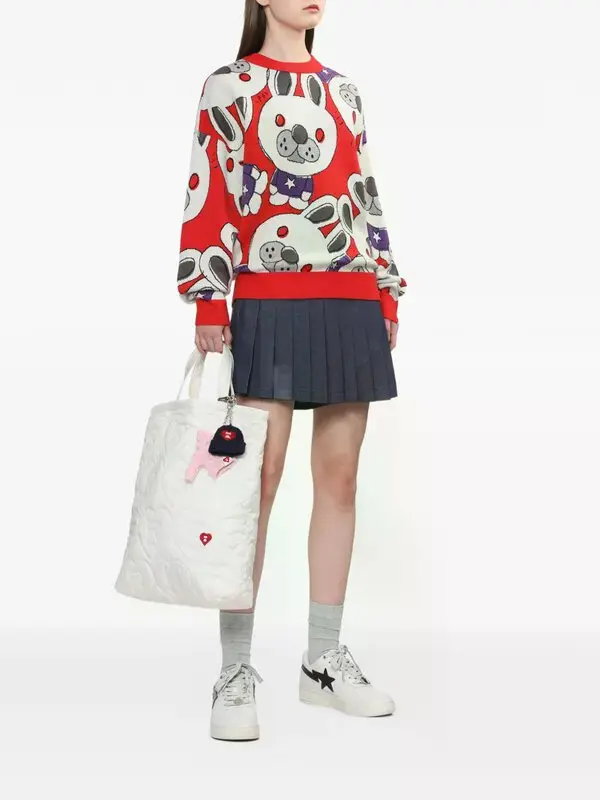 A BATHING APE Rabbit Pattern Sweater