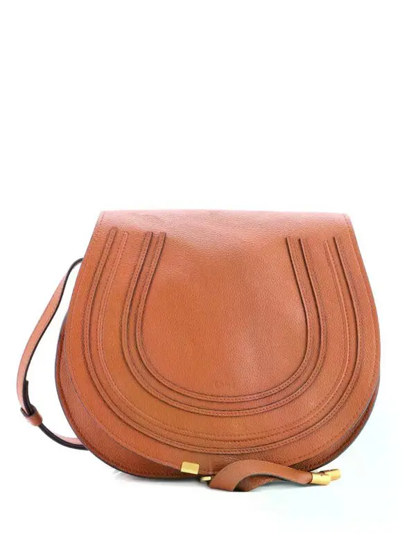 Chloé Marcie Saddle Bag Leather Medium