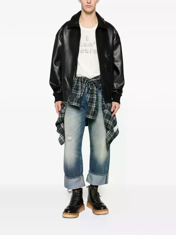 R13 Cuffed Cropped X-boyfriend Jeans