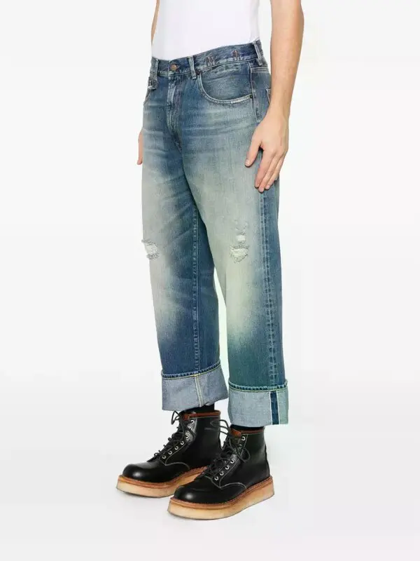R13 Cuffed Cropped X-boyfriend Jeans